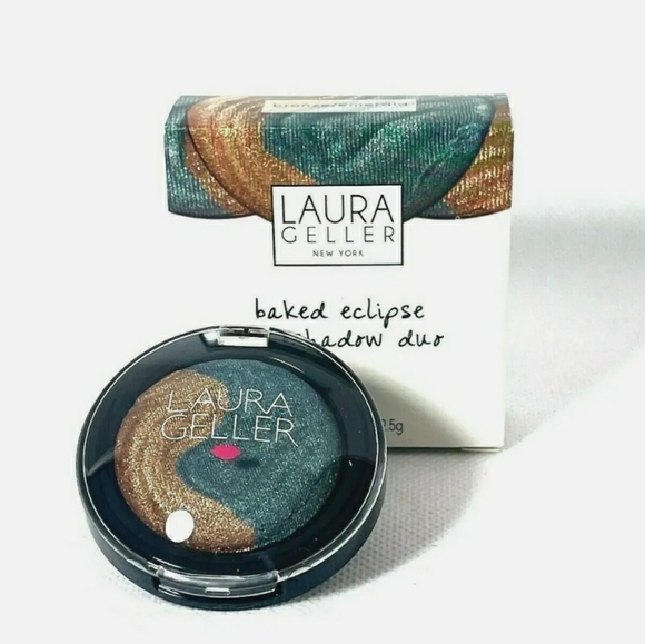 Laura Geller | Makeup | Laura Geller Baked Eclipse Eye Shadow Duo In Bronze Emerald | Poshmark
